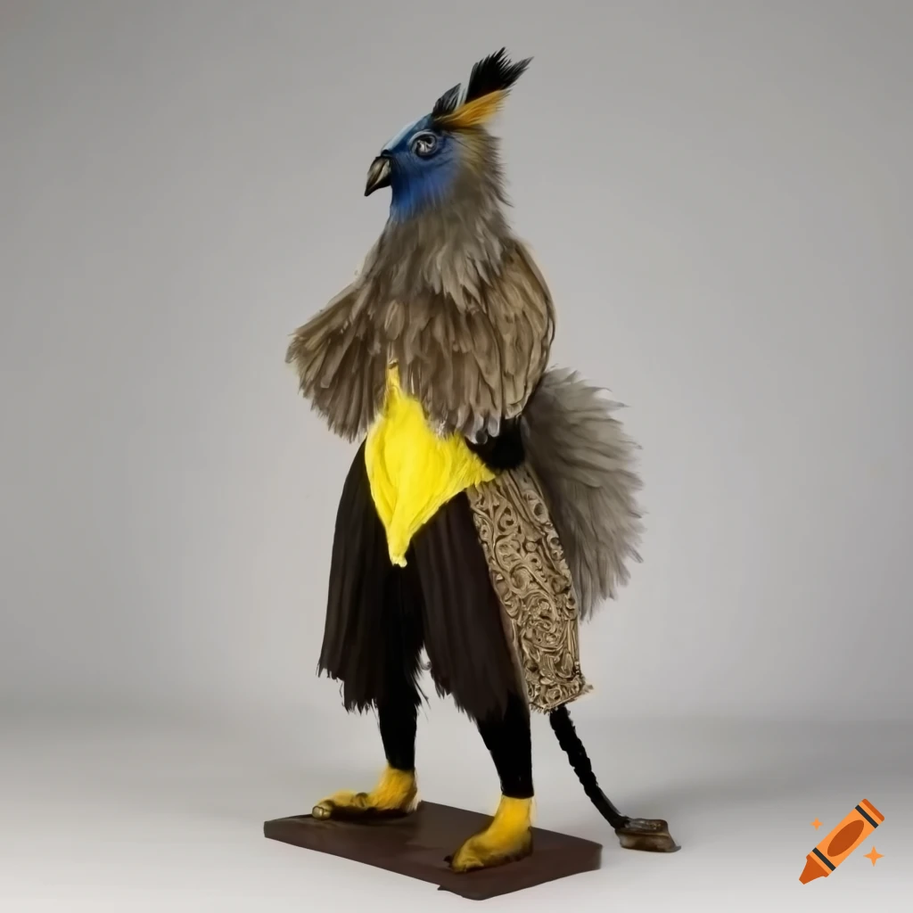 Anthropomorphic gryphon in 18th century noble attire on Craiyon