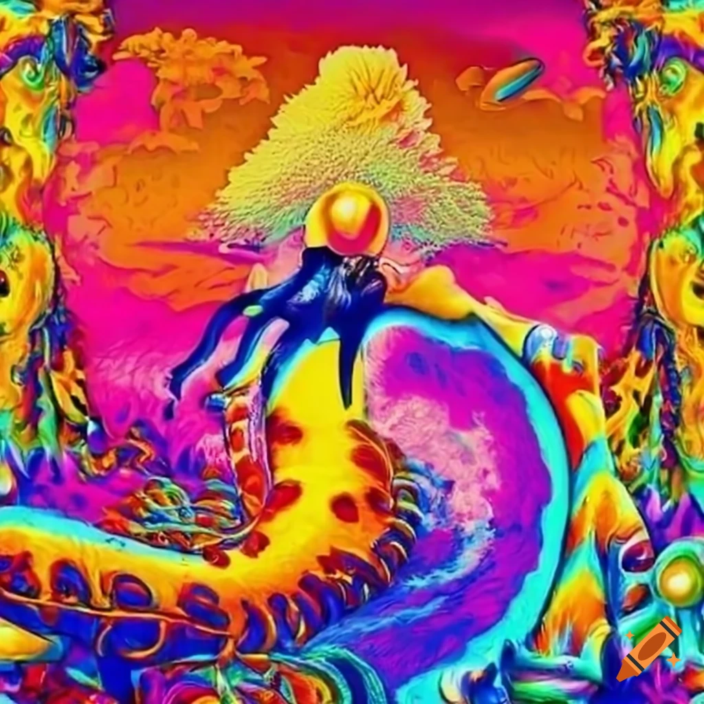 Psychedelic dr. seuss style artwork on Craiyon
