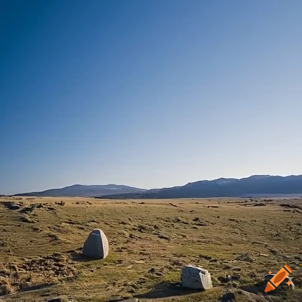 Colossal angelic being with elongated limbs in a serene imaginary ...