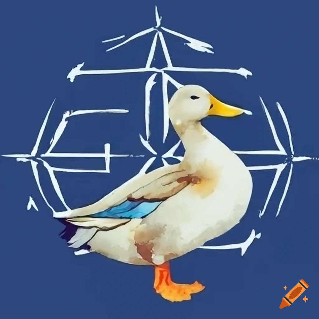 Duck on nato flag on Craiyon