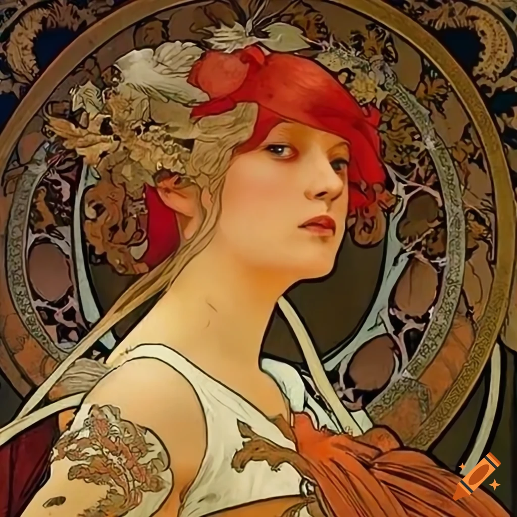 Zatoichi, James Gurney, Alphonse Mucha art mashup on Craiyon