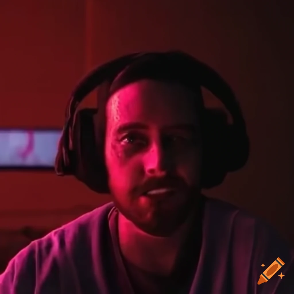 Person playing high-definition video game on Craiyon