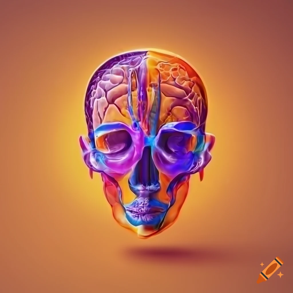 Logo design related to sinus anatomy with violet and orange color ...