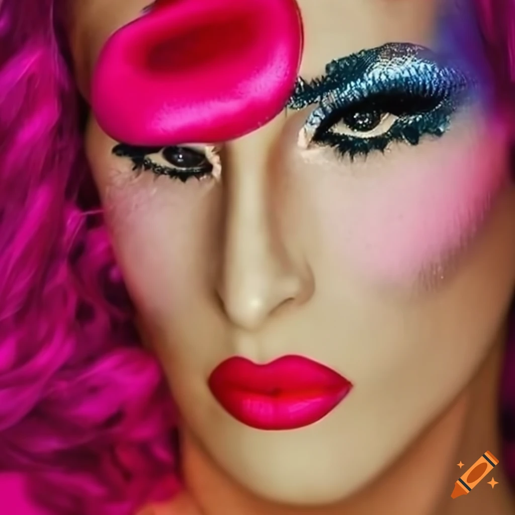 Art style of SHAG JOSH AGLE party drag queens in Palm Springs on Craiyon