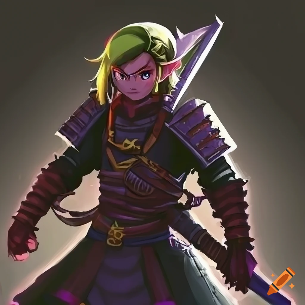Samurai dark link from zelda on Craiyon