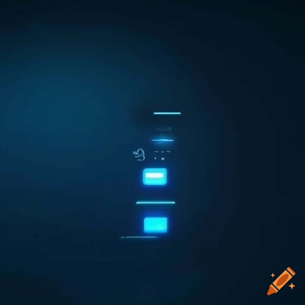 Minimalist wallpaper with data and coding elements for linkedin on Craiyon