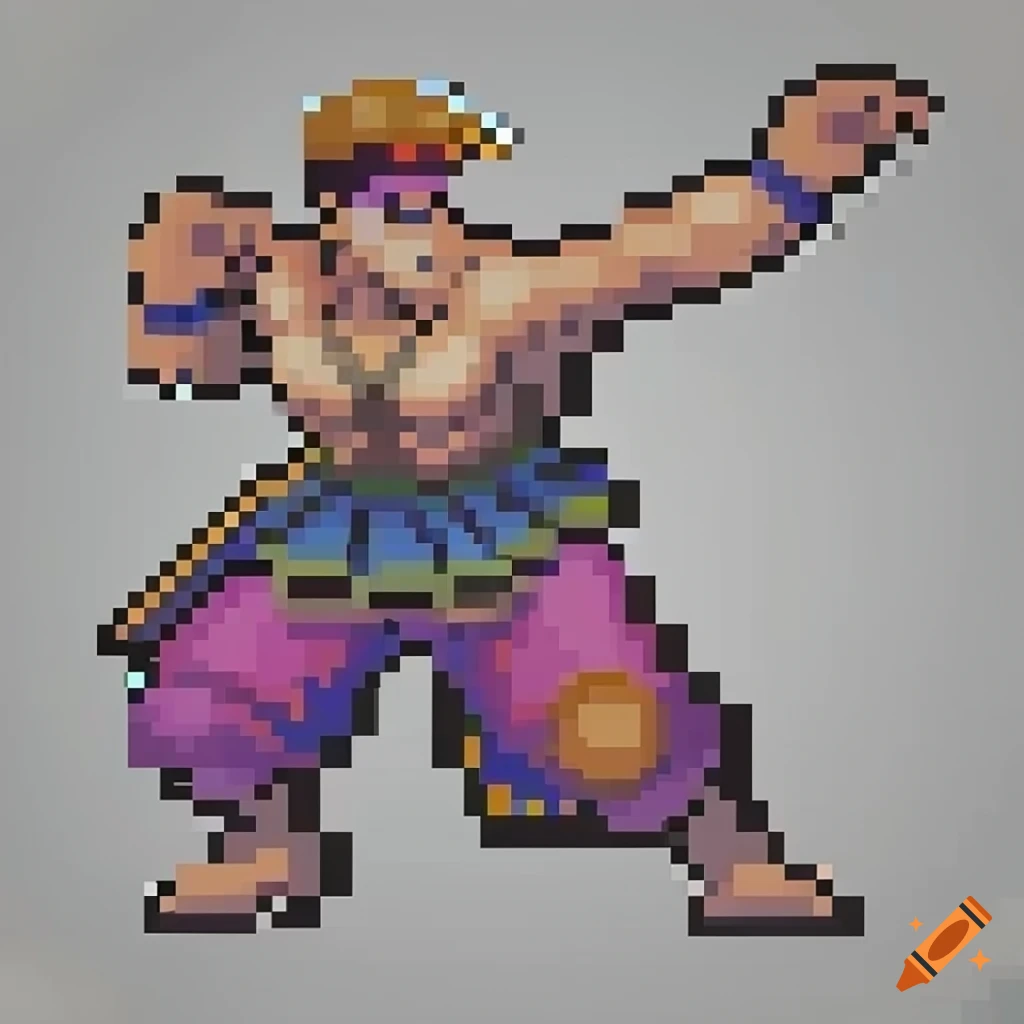 Pixel art of david, from the biblical story of david and goliath, a ...