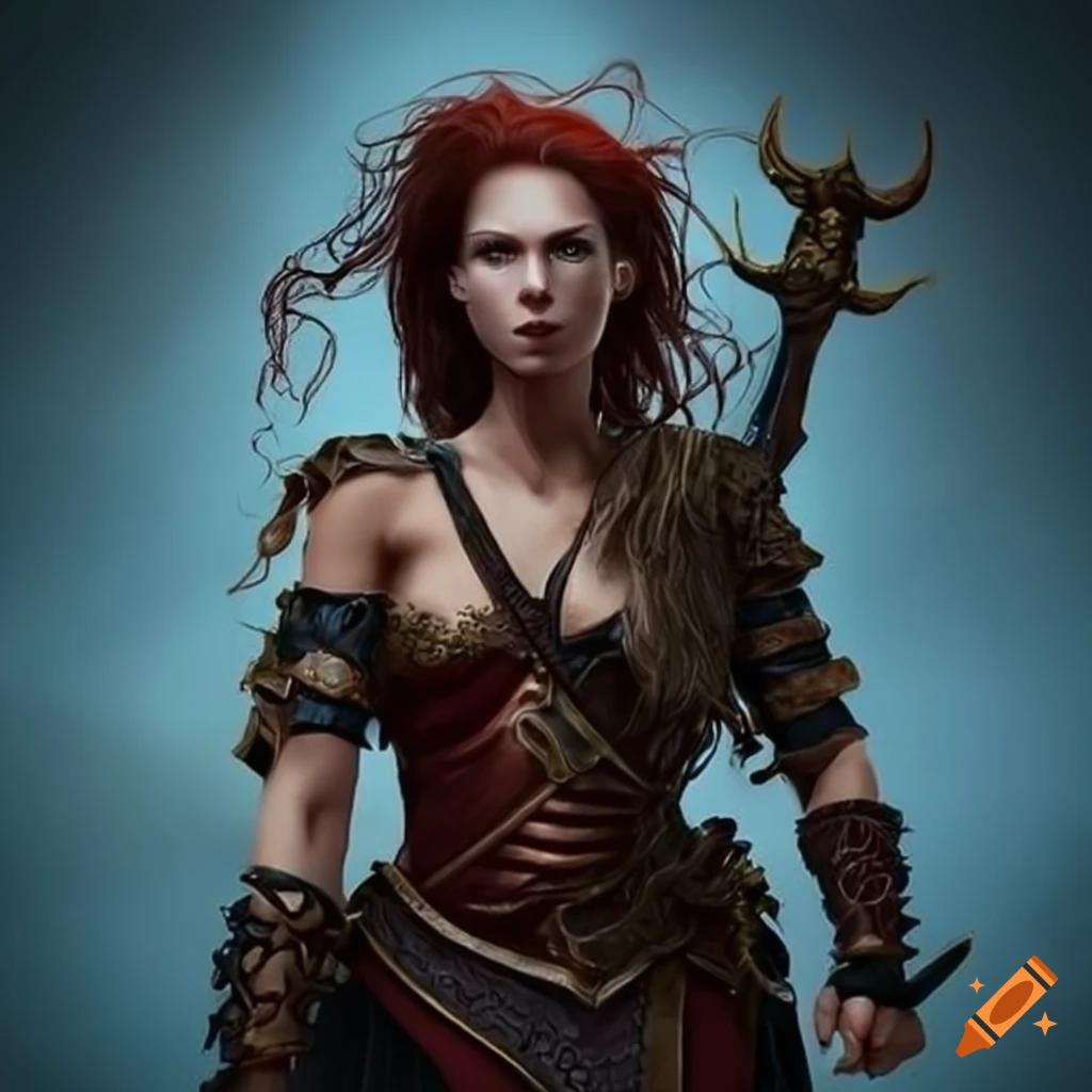 Warrior woman on Craiyon