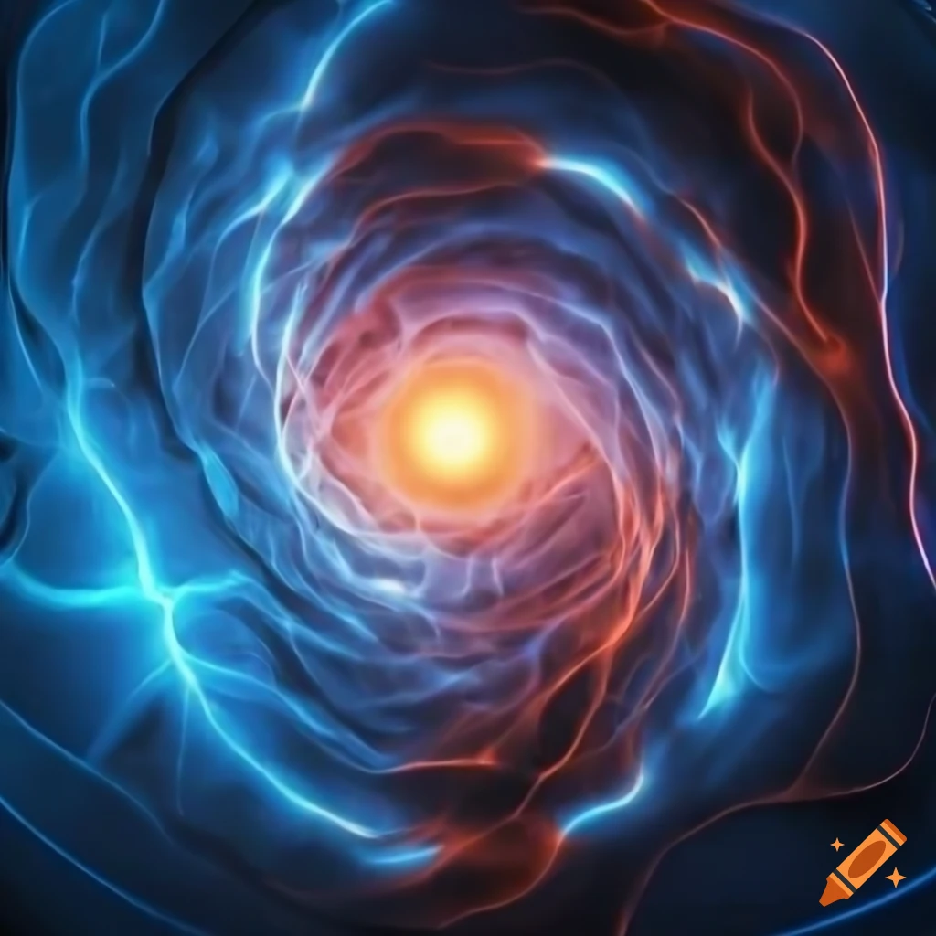 4k cosmic plasma x-ray orange reality glowing blue architecture on Craiyon