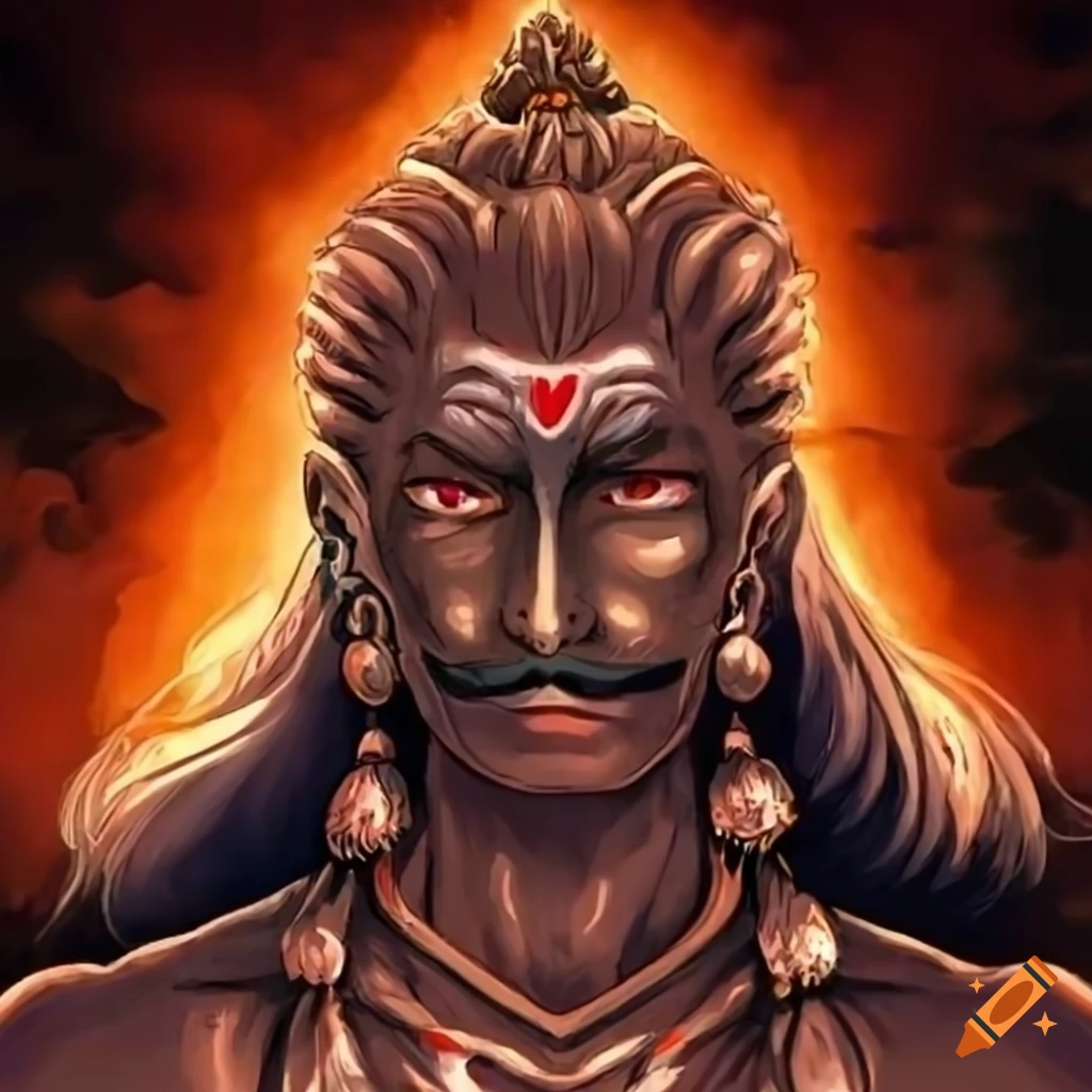 Rama defeating demons tadaka and subahu, sending marich across the ...