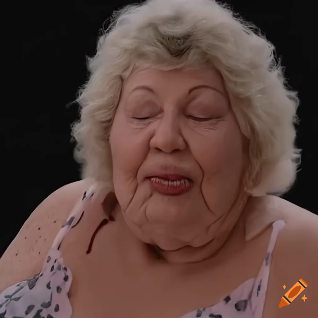 70-year-old woman with unique facial features in a photo-realistic ...