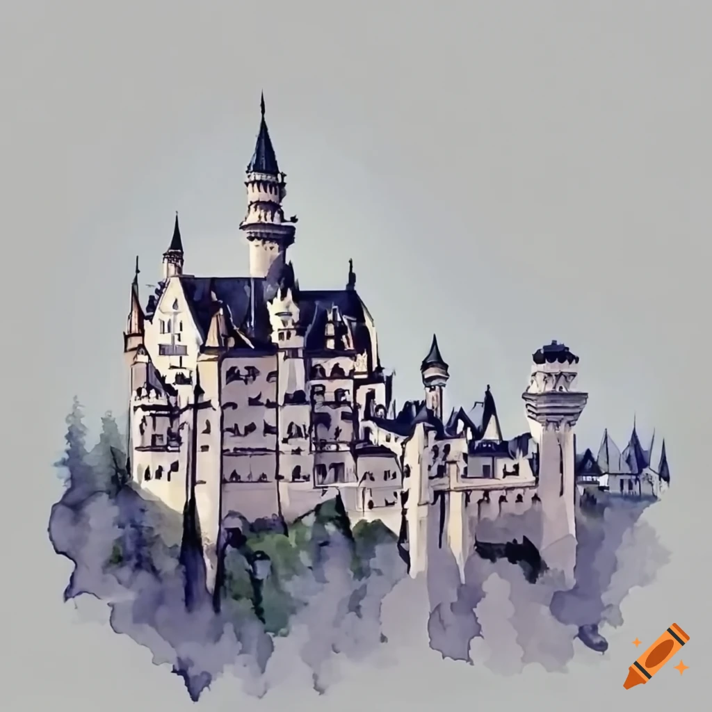 Neuschwanstein castle on Craiyon