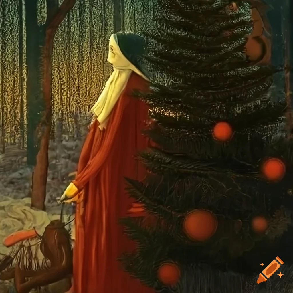 Intricate illustration of an Islamic woman in a Full Burka decorating a ...