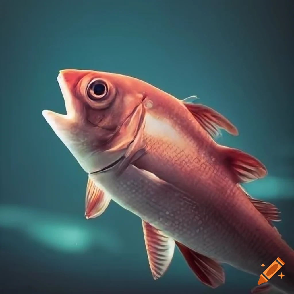 Fish market advertisement poster on Craiyon