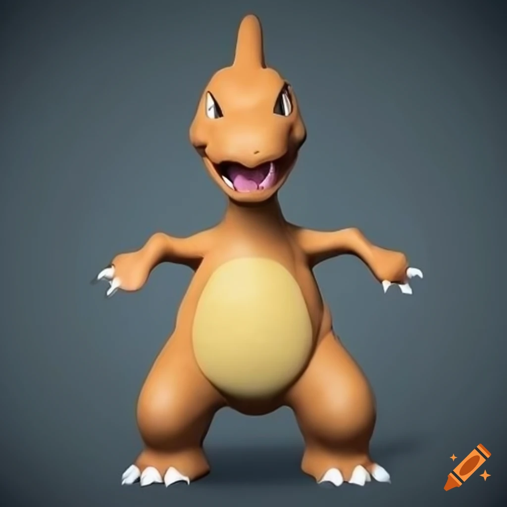 Charizard in a grey room wearing a thick padded diaper on Craiyon
