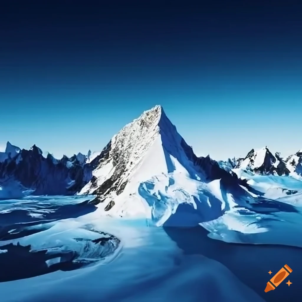 Atlas ice mountains for flyer on Craiyon