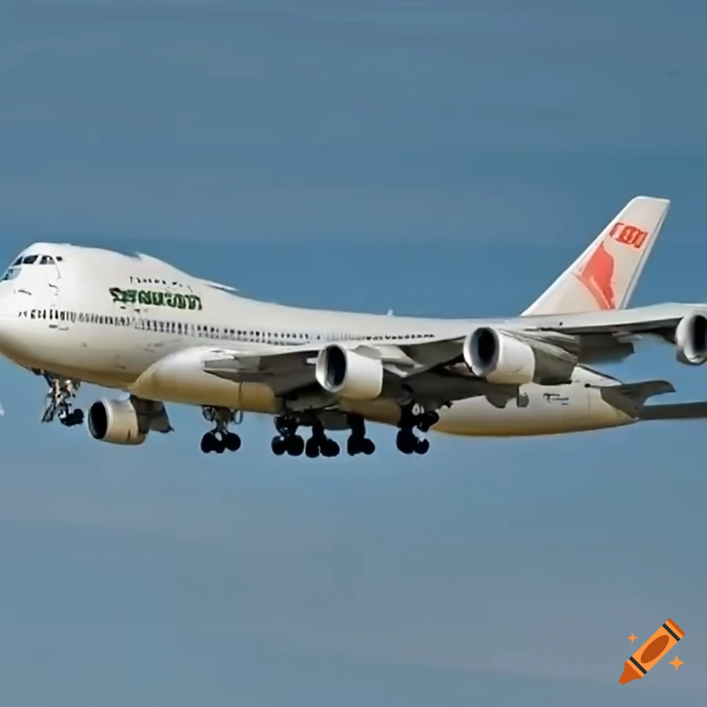 Boeing 747 taking off on Craiyon