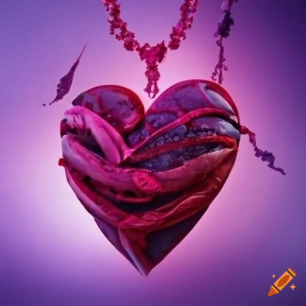 Frozen heart on Craiyon