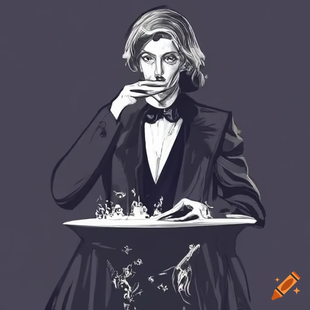 Captivating magician performing a spell-binding trick in a chamber on ...