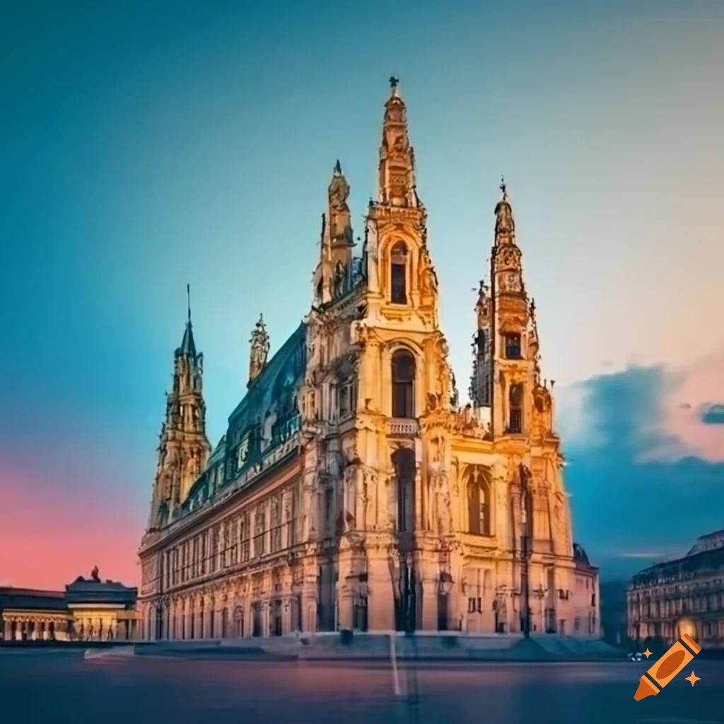 Cinematic stills of historic Vienna's architecture and landmarks on Craiyon