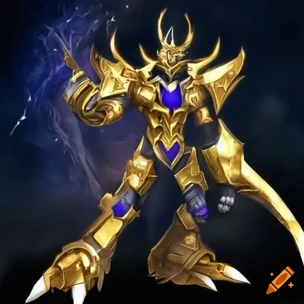 Detailed high-quality imperialdramon paladin mode digimon on Craiyon