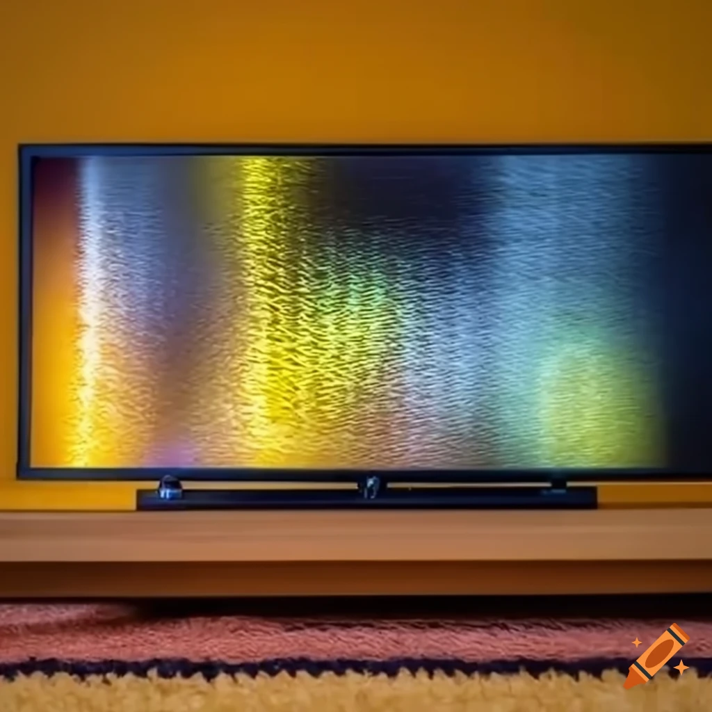 Plex interface displayed on tv in a cozy bedroom setting with rug ...