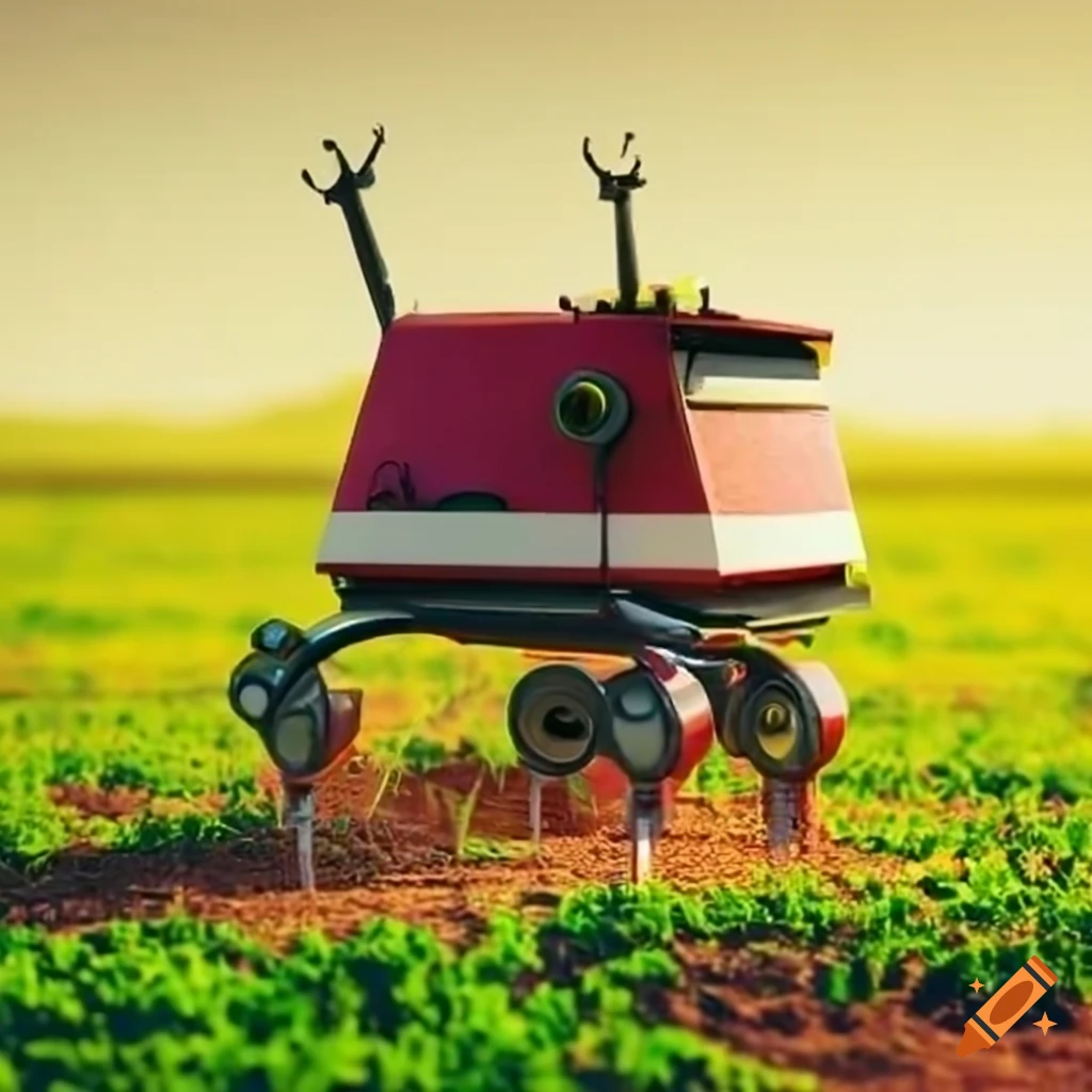 Farm robot on Craiyon