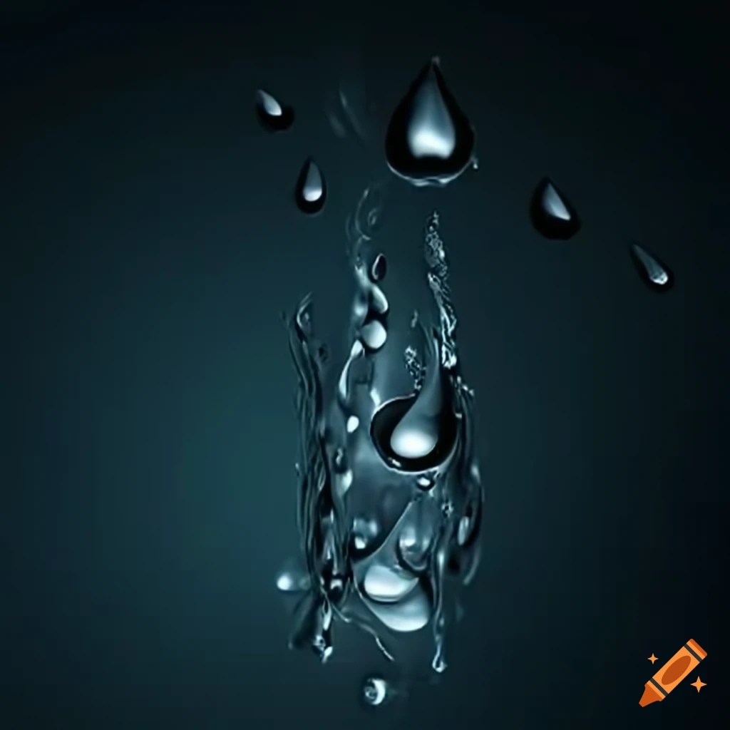 Flowing tears on Craiyon