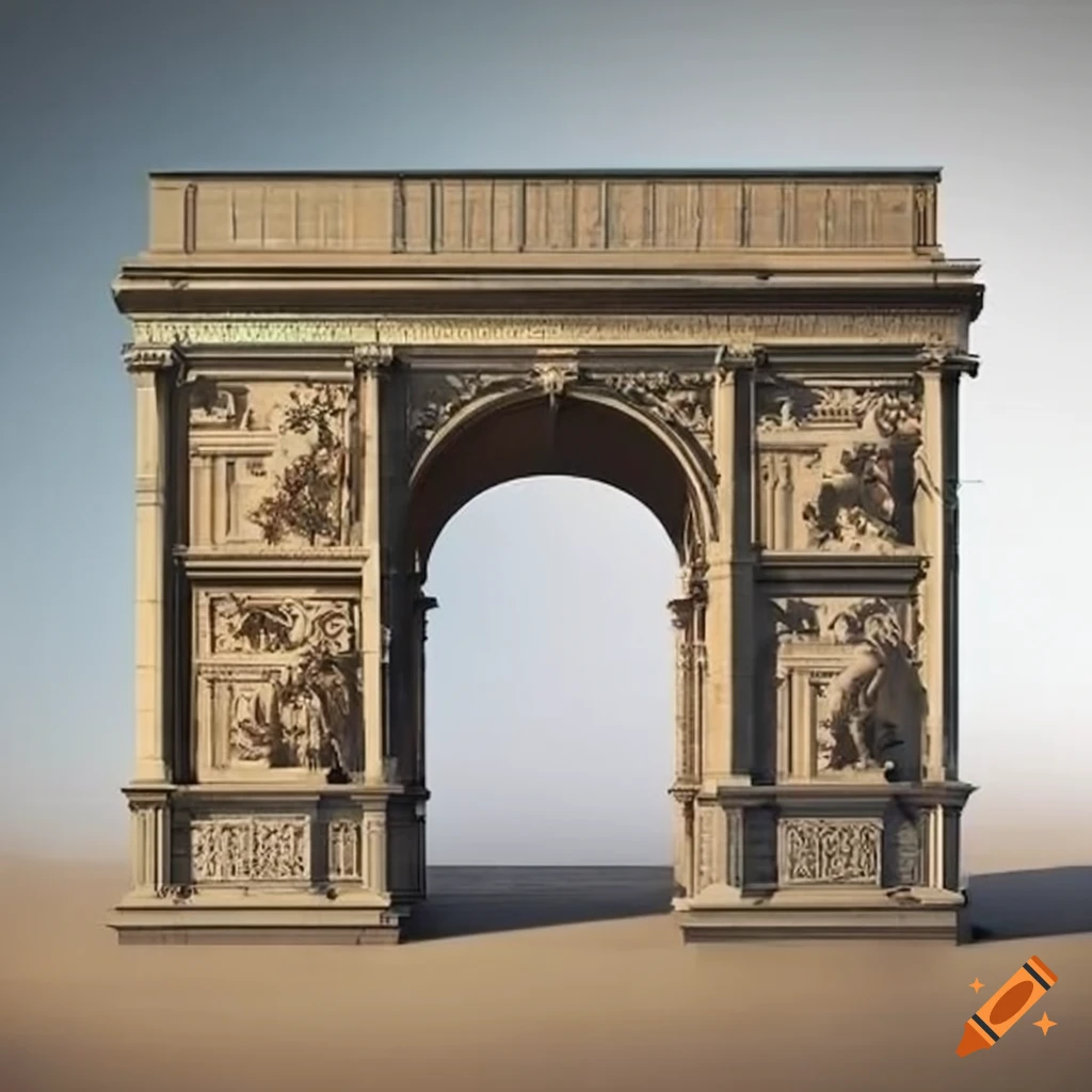 Triumphal arch design inspired by the hard-working middle class in ...