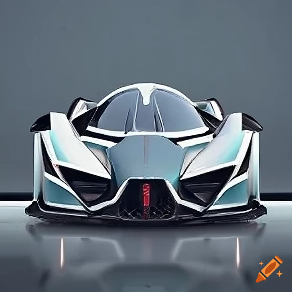 Futuristic hypercar with dynamic design and aerodynamic body on Craiyon