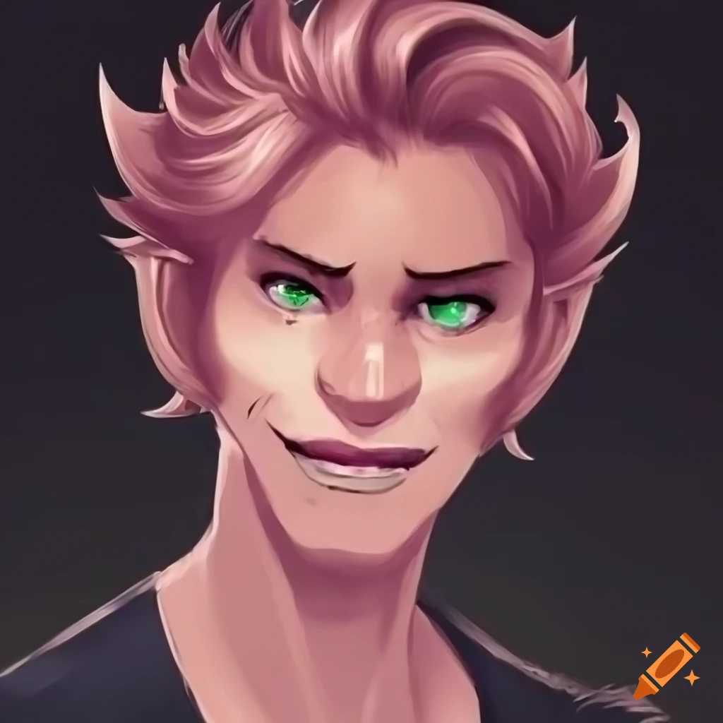 Flirty male furry avatar with a Pokémon mix in concept art on Craiyon