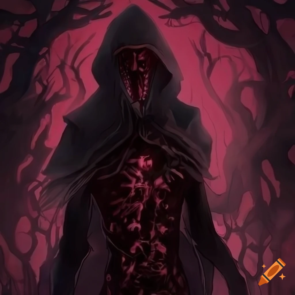 Spirit/demon embodying life and death in a grunge punk dark setting on ...