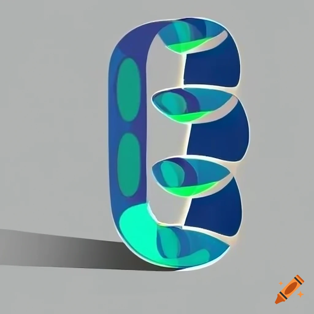 Modern and sleek font intertwining numbers 12 and 34 in a logo design ...