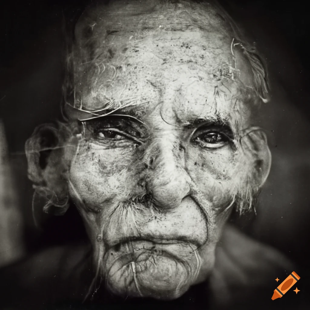 Vintage photograph of asylum residents with disabilities and ...