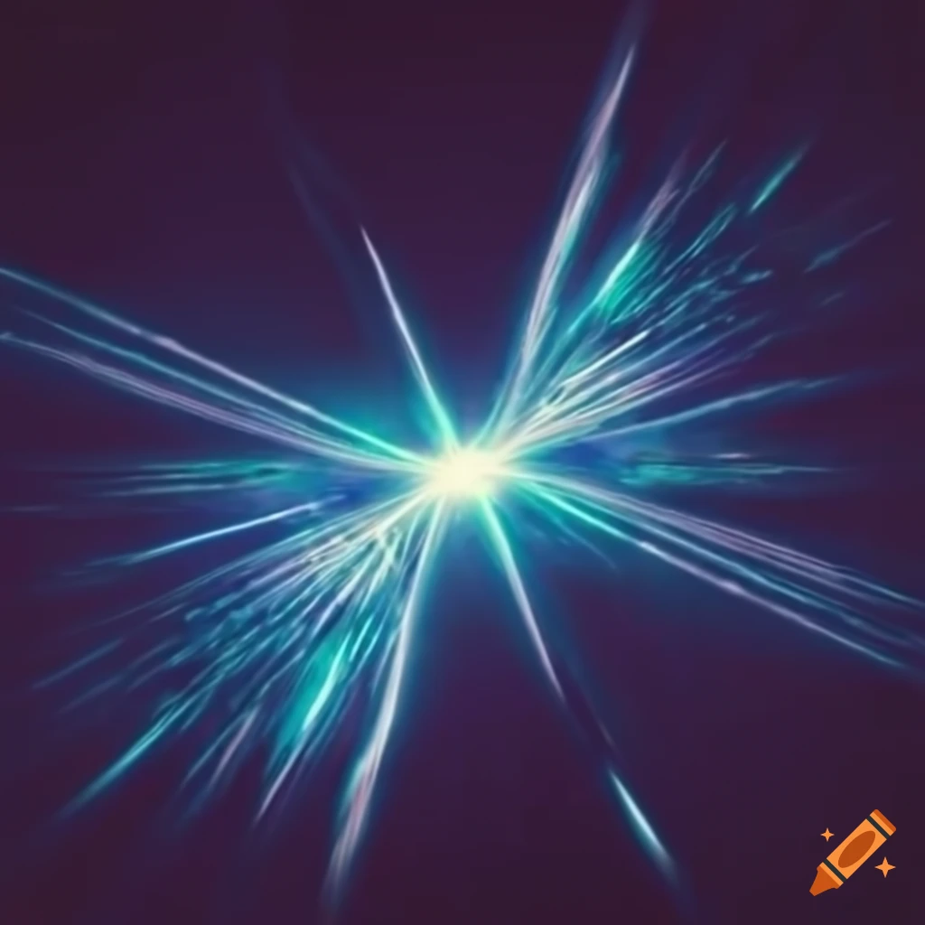 Warp speed effect representing faster-than-light travel on Craiyon