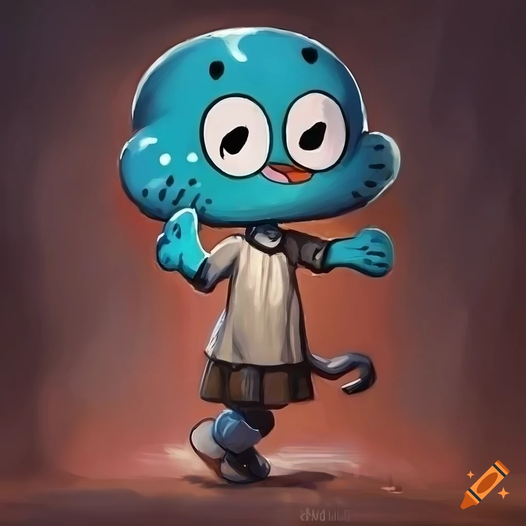 Gumball watterson character portrait by stanley artgerm lau on Craiyon
