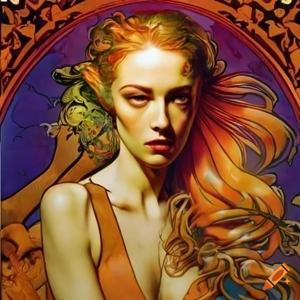 Iridescent deep ember lighting inspired by boris vallejo, alphonse ...