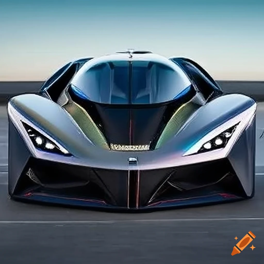 Futuristic hypercar with dynamic design and luxury features on Craiyon