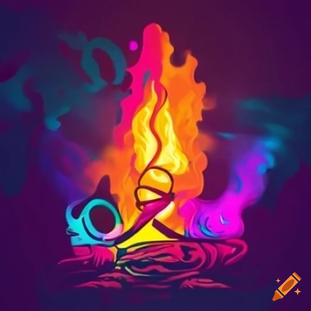 Dynamic logo for Sizzle-Fest music festival with fiery colors and ...