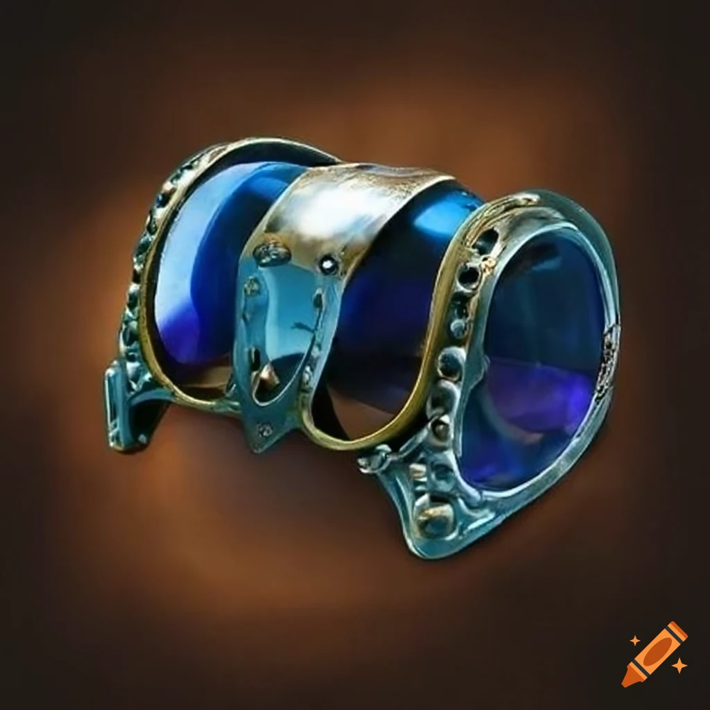 Medieval magic goggles from the front on Craiyon
