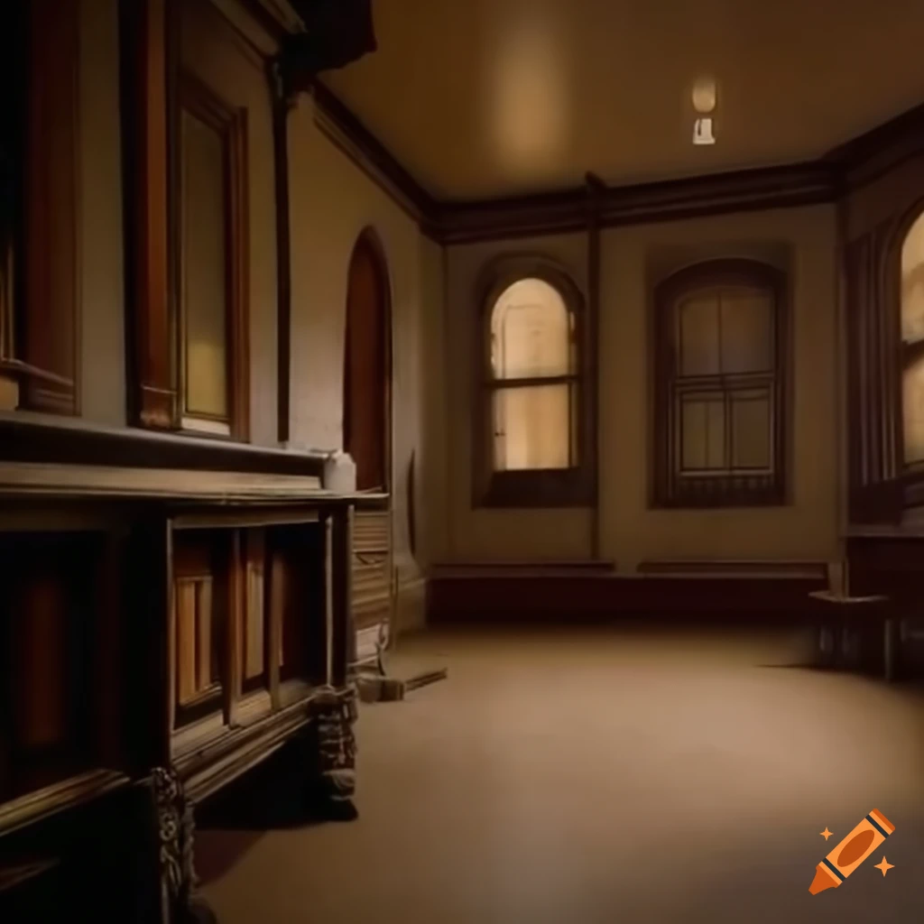 Dingy orphanage office in 1930's New York City on Craiyon