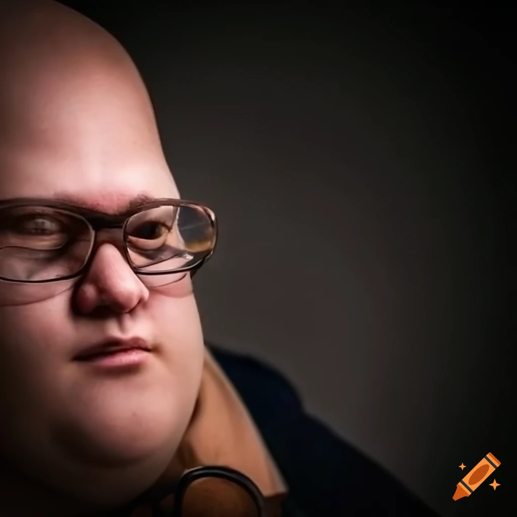 Studious man with glasses holding a book on Craiyon