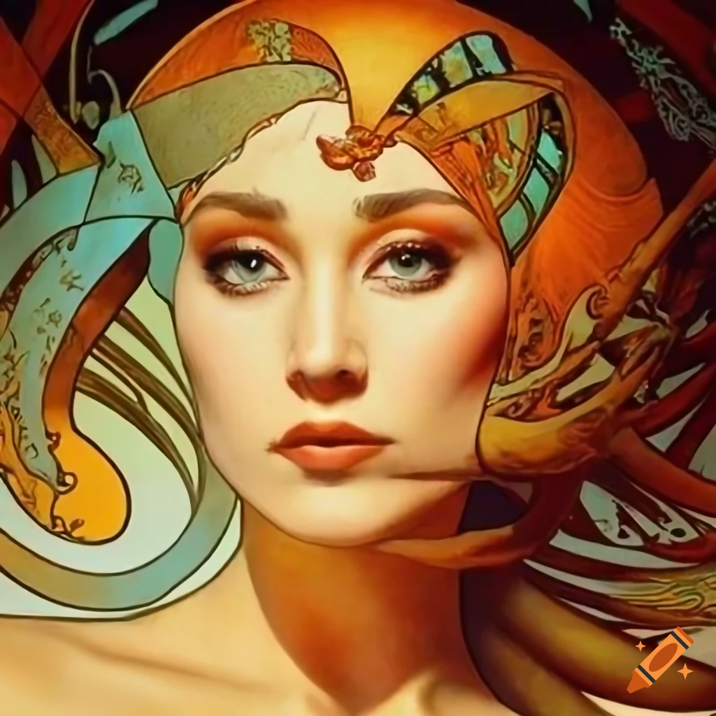 Iridescent deep Ember lighting inspired by Boris Vallejo, Alphonse ...