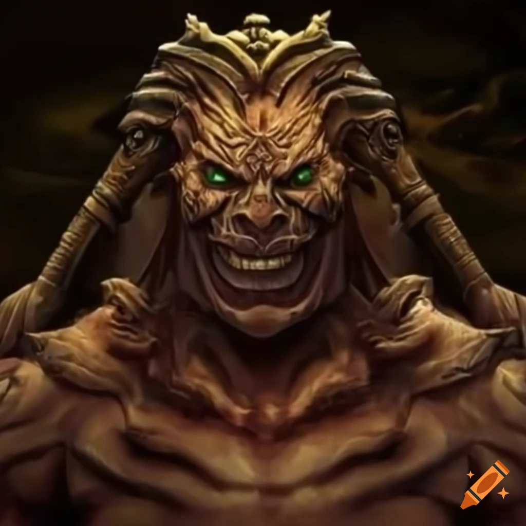 Kronos, the most powerful of the Titans, portrayed in an artwork on Craiyon