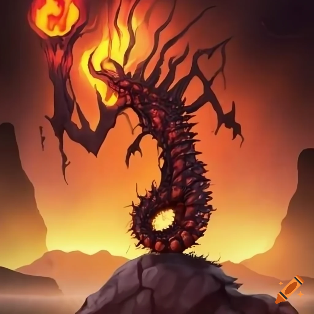 Magma monster on Craiyon