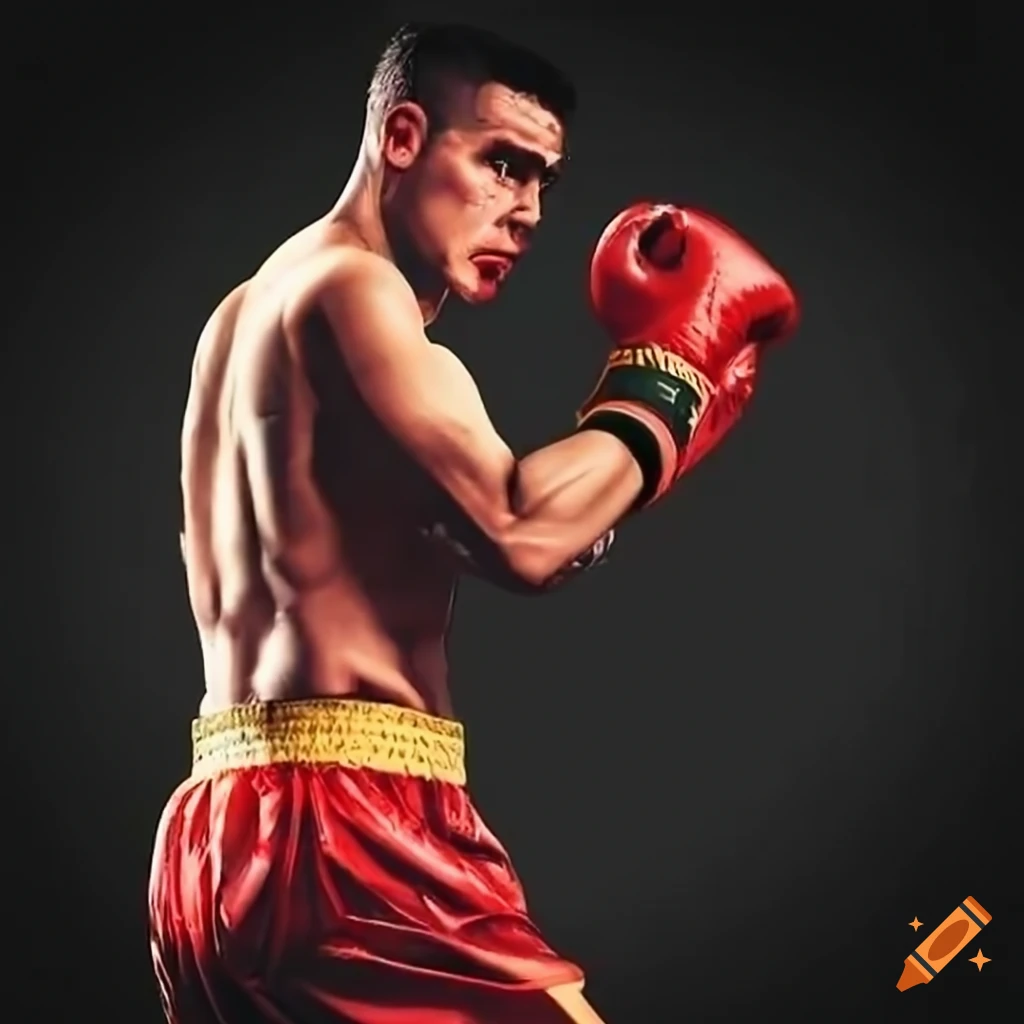 Boxing fighter on Craiyon