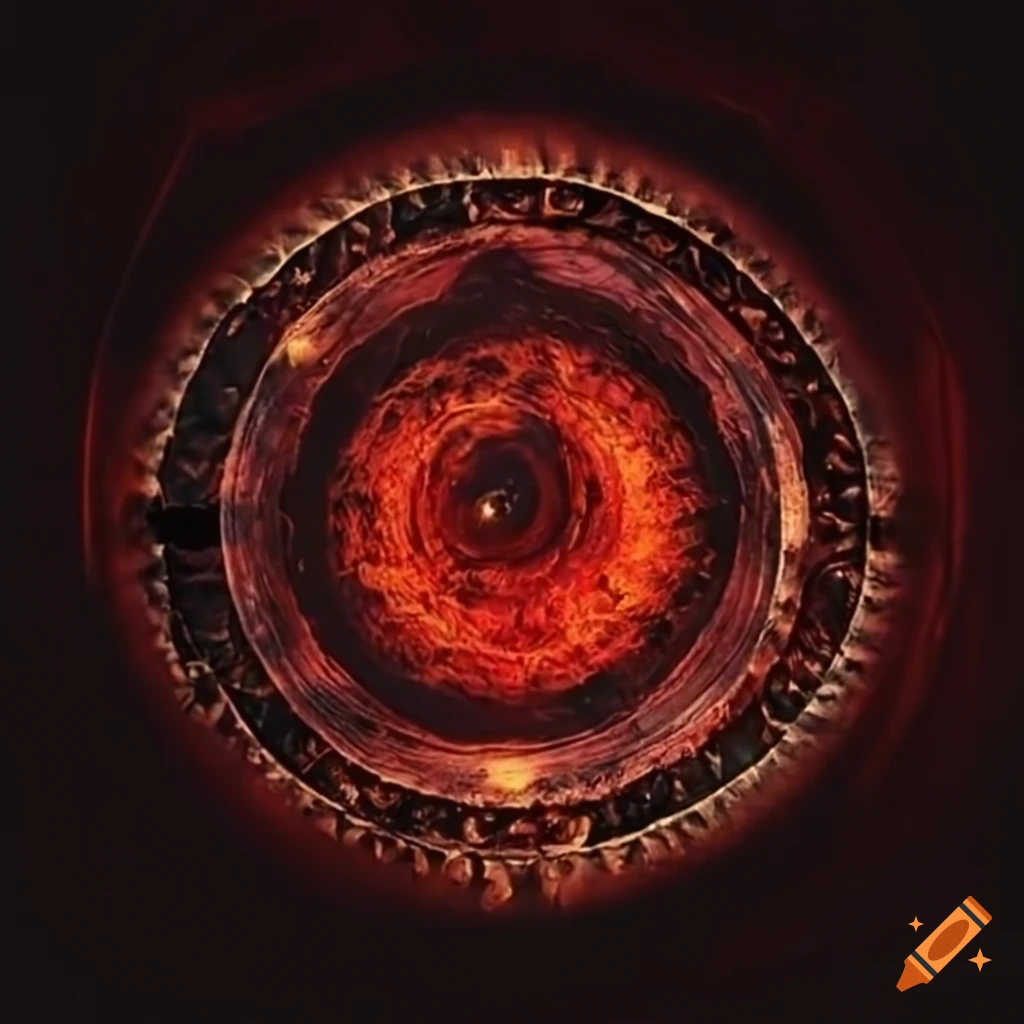 Seven circles representing hell on Craiyon