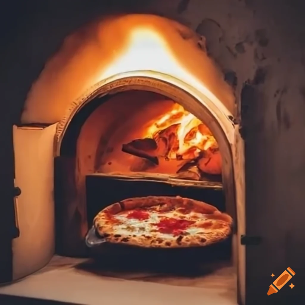 Old pizzeria kitchen in Naples with a traditional wood-fired oven on ...