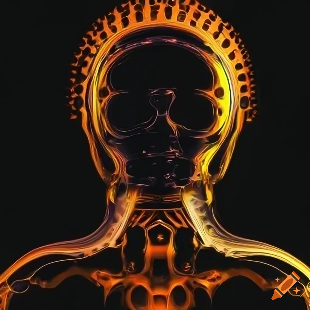 Highly detailed and realistic x-ray of C3PO with metallic surfaces on ...