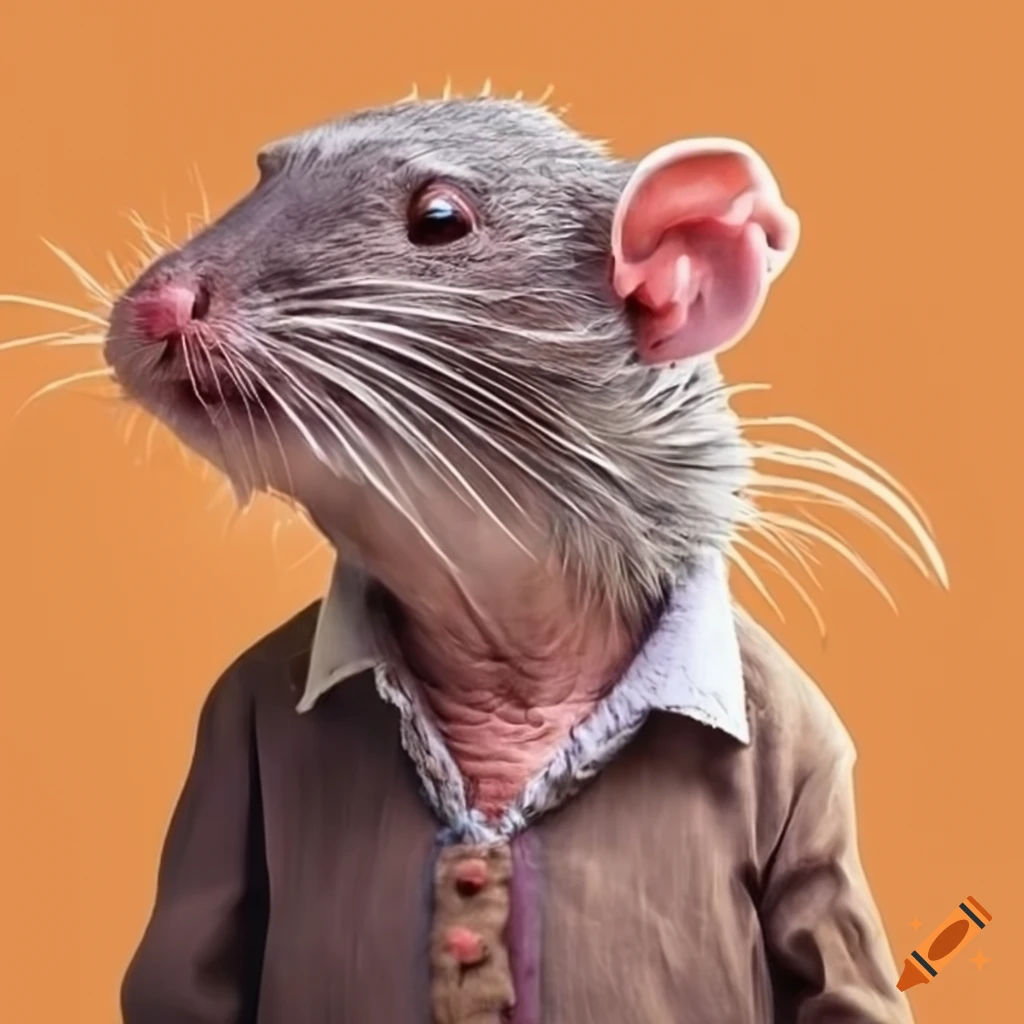 Elderly rodent man on Craiyon